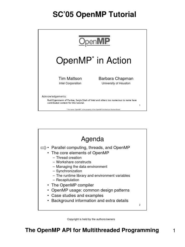 Omp Handouts | PDF | Thread (Computing) | Operating System Technology