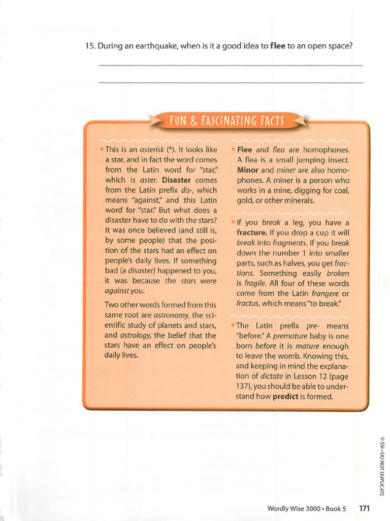 5th Grade Wordly Wise Lesson 16 | PDF