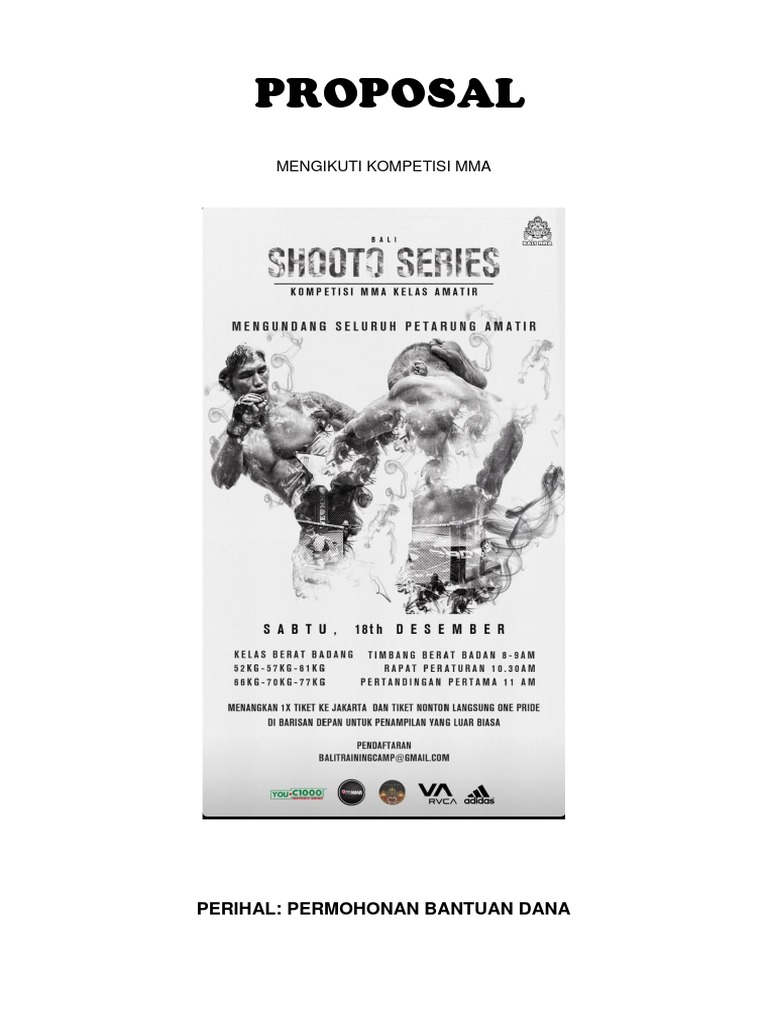 Proposal Bali Mma | PDF
