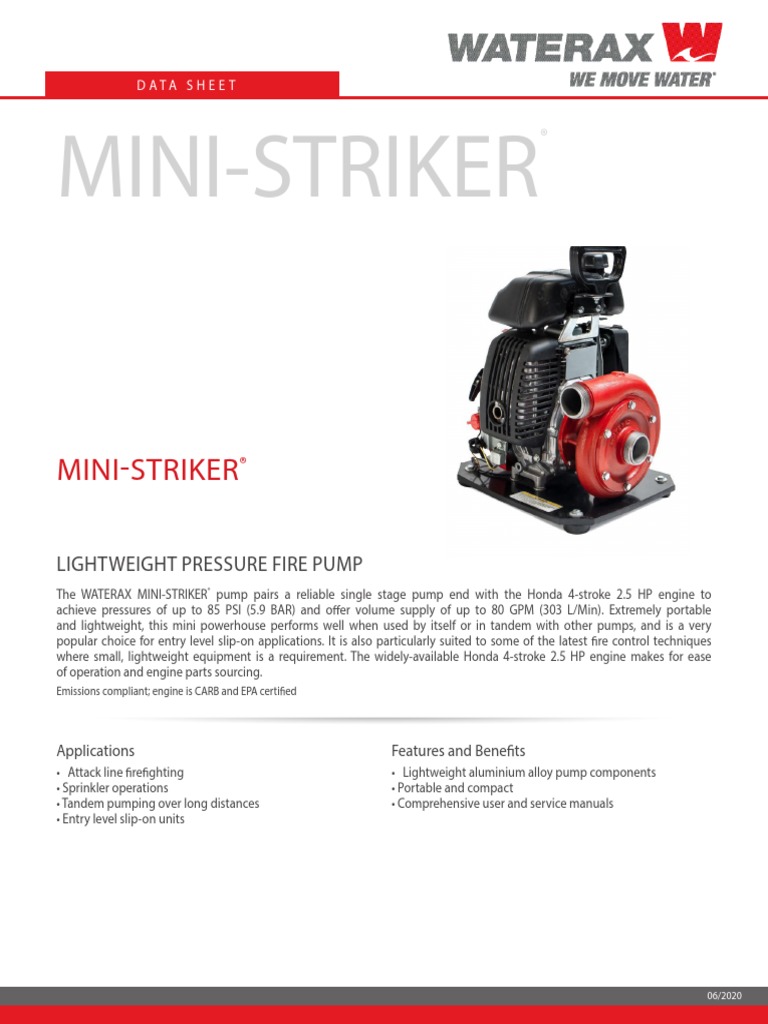 Mini-Striker Hoja de Datos | PDF | Pump | Gasoline