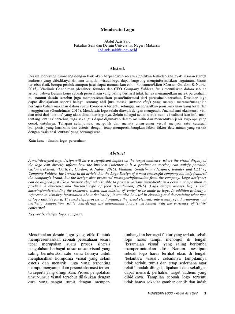 Mendesain Logo | PDF | Bisnis