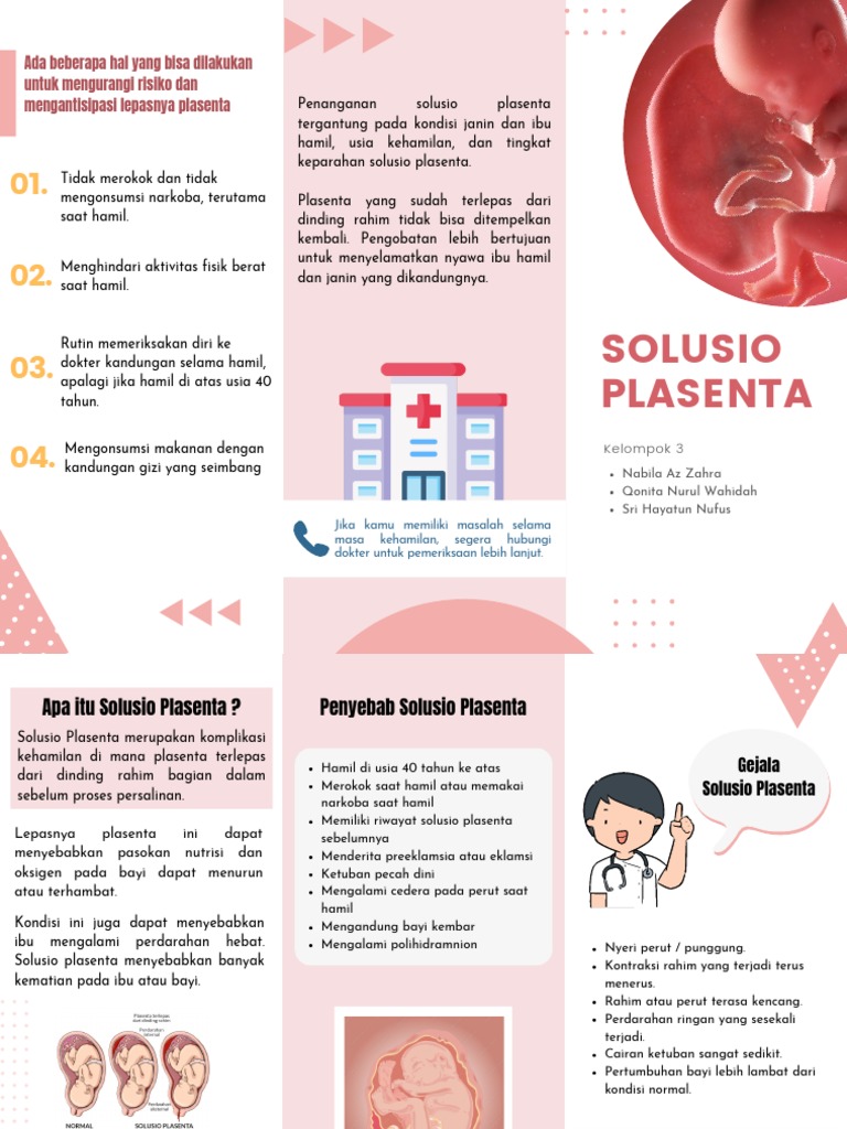 Leaflet Solusio Plasenta | PDF