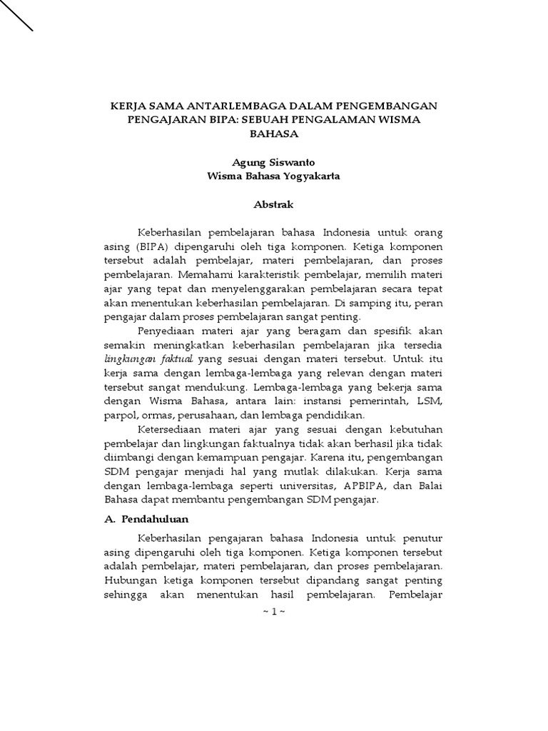 Naskah UTS BIPA 3 | PDF