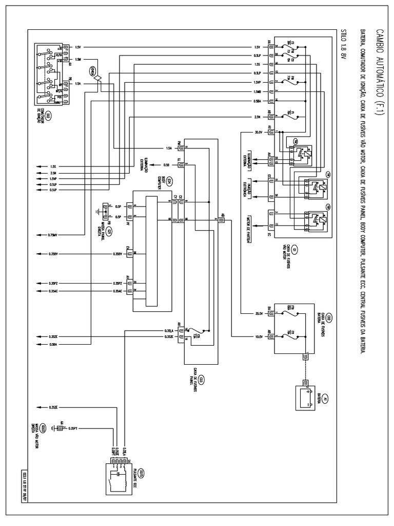 Diagrama Elétrico - Cambio Dualogic - Fiat Stilo | PDF