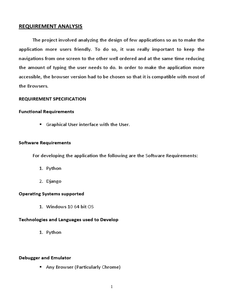 Hardware Software Specification | PDF | Computers