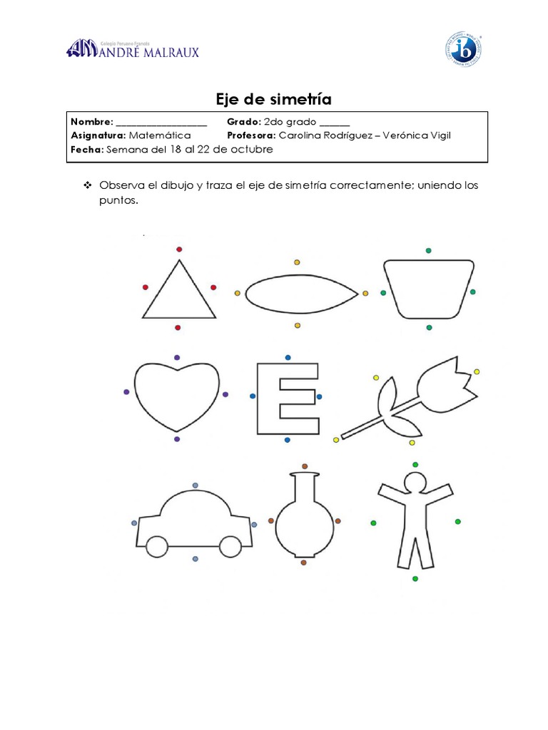 Ficha - Eje de Simetria | PDF