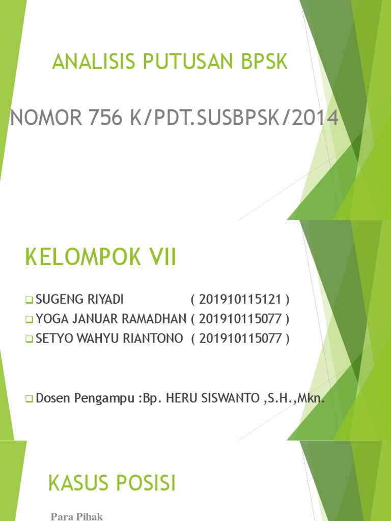 Analisis Putusan BPSK | PDF