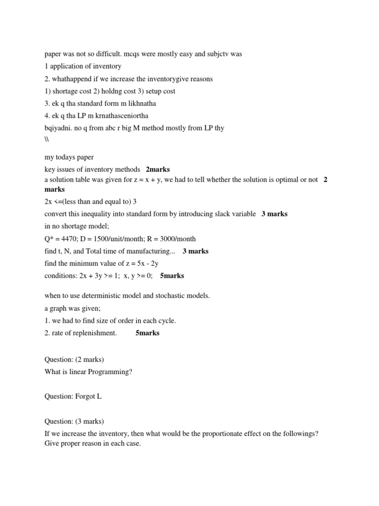 Mth601 (19 Files Merged) | PDF | Linear Programming | Mathematical Optimization