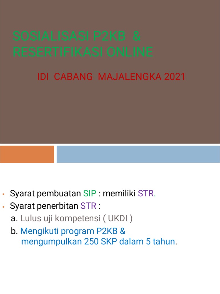 Sosialisasi P2KB 2021 (Rev Sep) | PDF