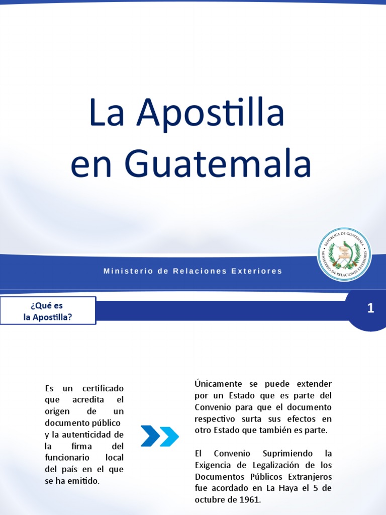 Apostilla en Guatemala: Guía Completa | PDF