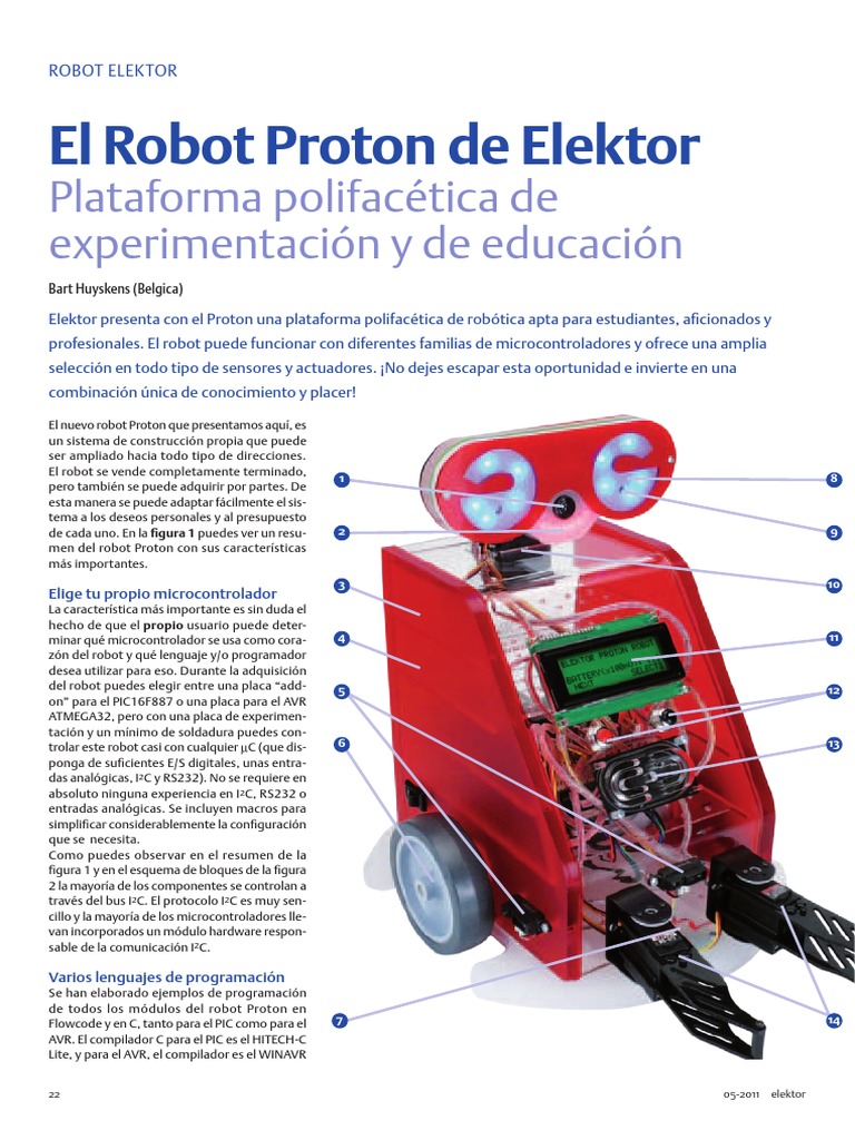 El Robot Proton: Una Plataforma Robótica Multifuncional Para ...