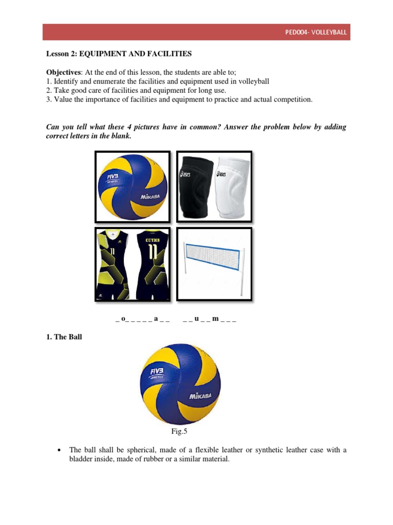 Ped004 Module-2-Volleyball | Descargar gratis PDF | Volleyball | Pound ...