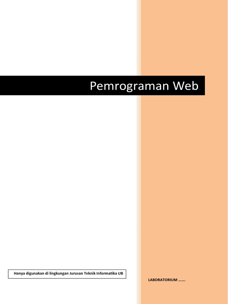 Modul Praktikum Pemweb TIF 2021 | PDF