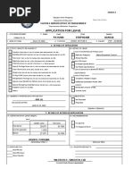 CS Form No. 6 Revised 2020 Application For Leave | PDF | Physician ...