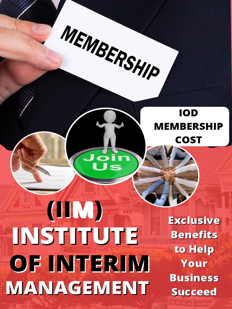 Benefits IOD Membership IOD Membership Cost | PDF | Career & Growth | Business