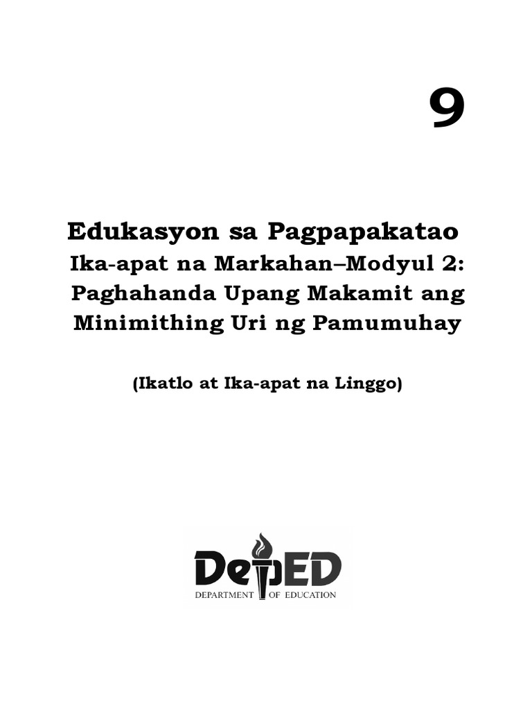 EsP9 Q4 Module2 W3 4 Final For Posting | PDF