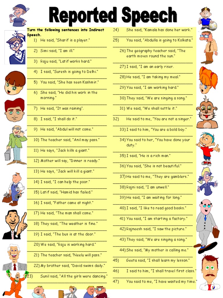 Indirect Speech Conversion Guide | PDF