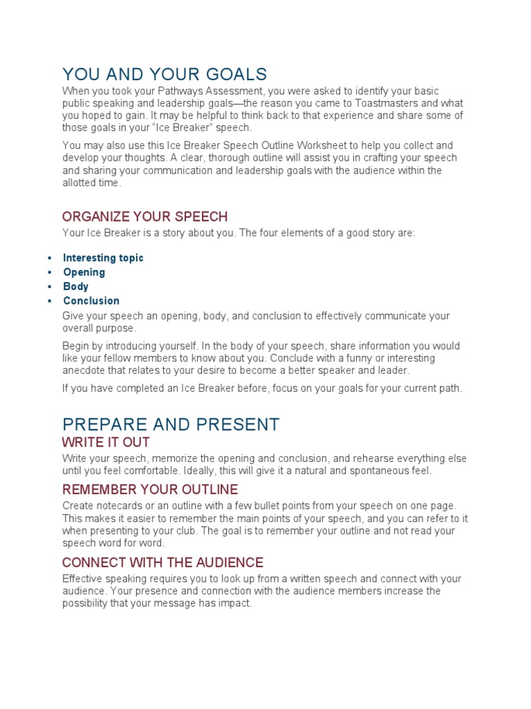 Toastmaster Speech | PDF | Leadership | Public Speaking