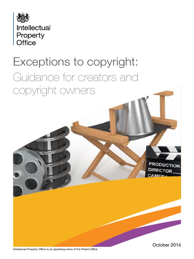Exceptions To Copyright - Guidance For Creators and Copyright Owners ...