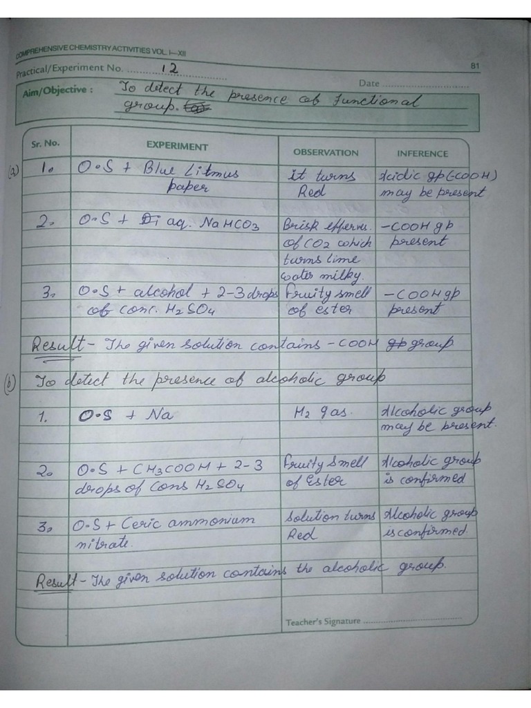 Chemistry Practical File | PDF