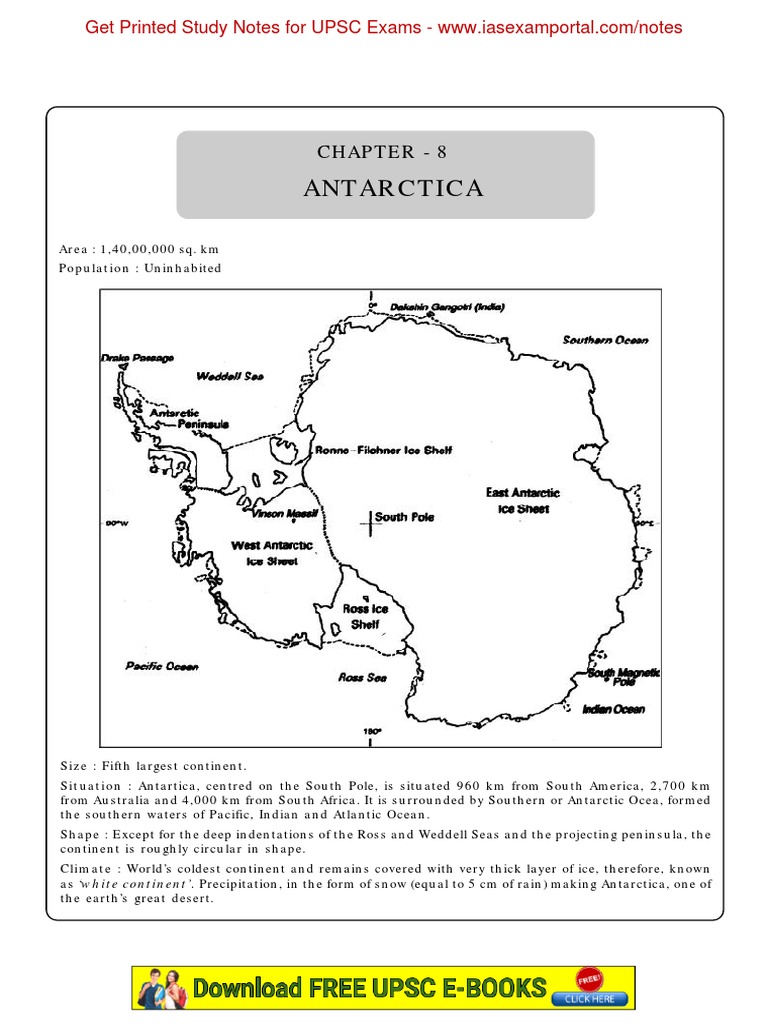 Overview of Antarctica's Geography | PDF | Antarctica | Arctic
