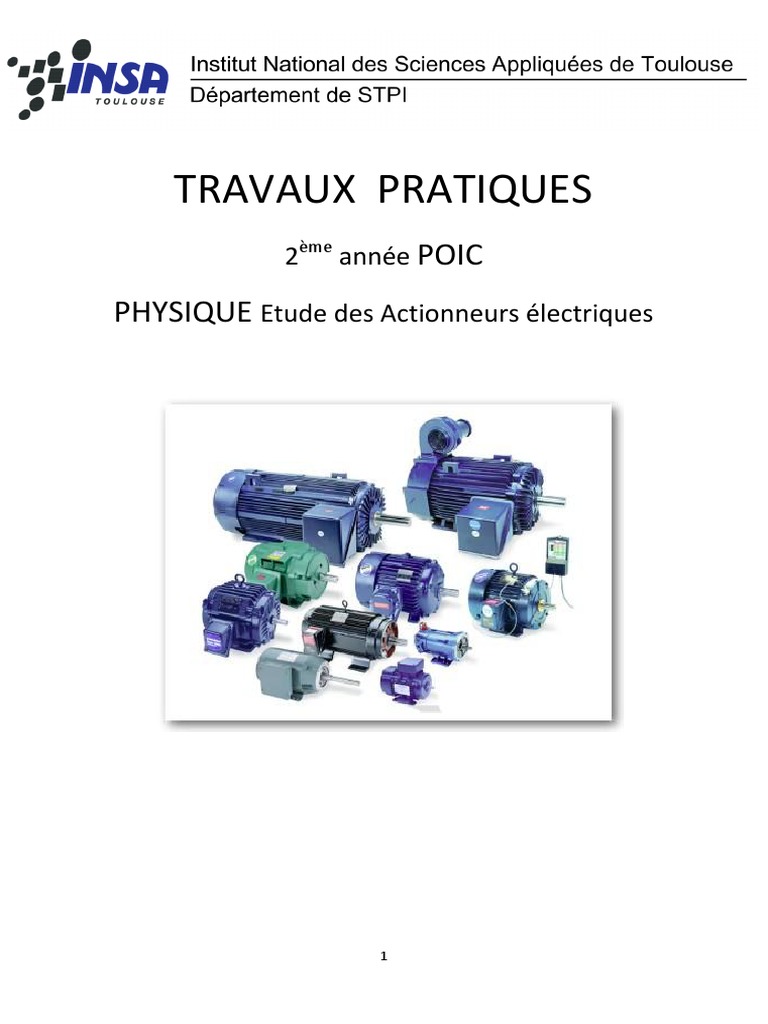 3 TP | PDF | Générateur électrique | Champ magnétique