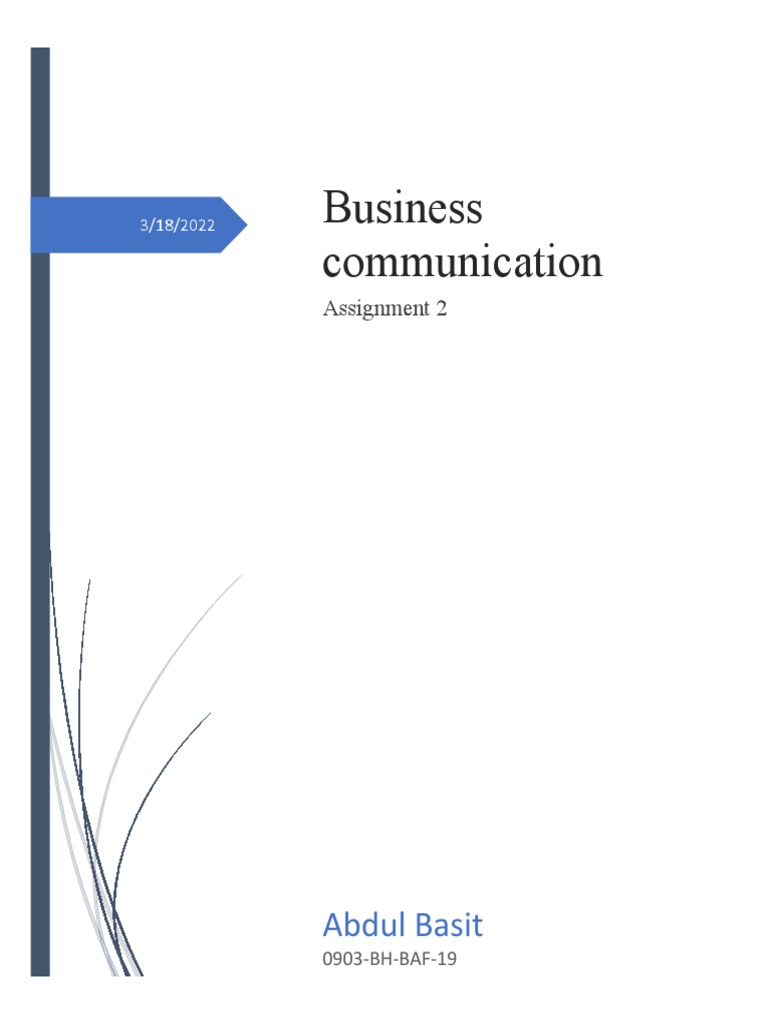 Business Communication: Abdul Basit | PDF | Communication | Information