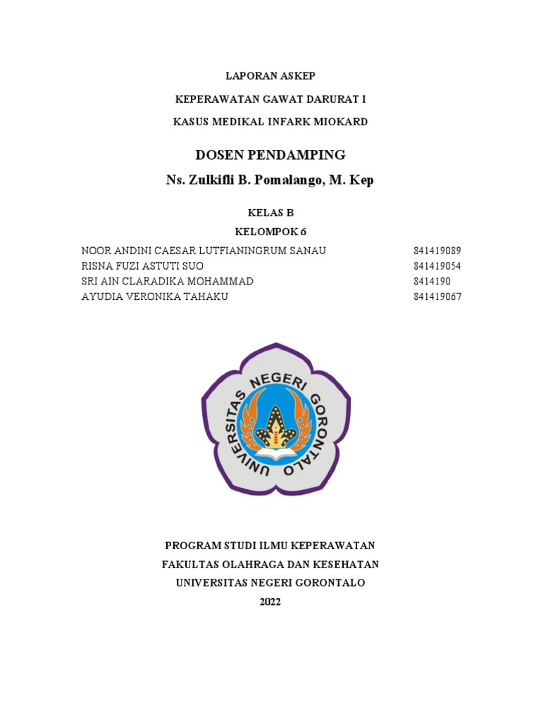 Laporan Askep Infark Miokard | PDF | Pengembangan Diri | Kesehatan Holistik