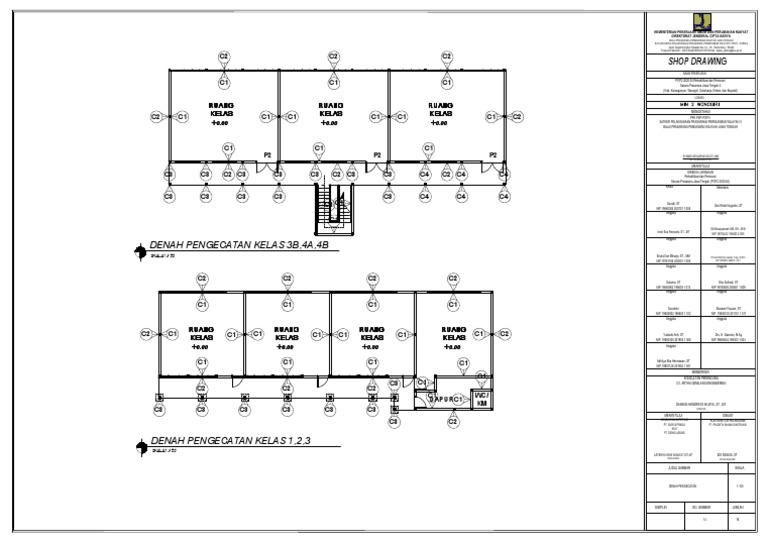 Denah Pengecatan Ruang Kelas Jateng | PDF