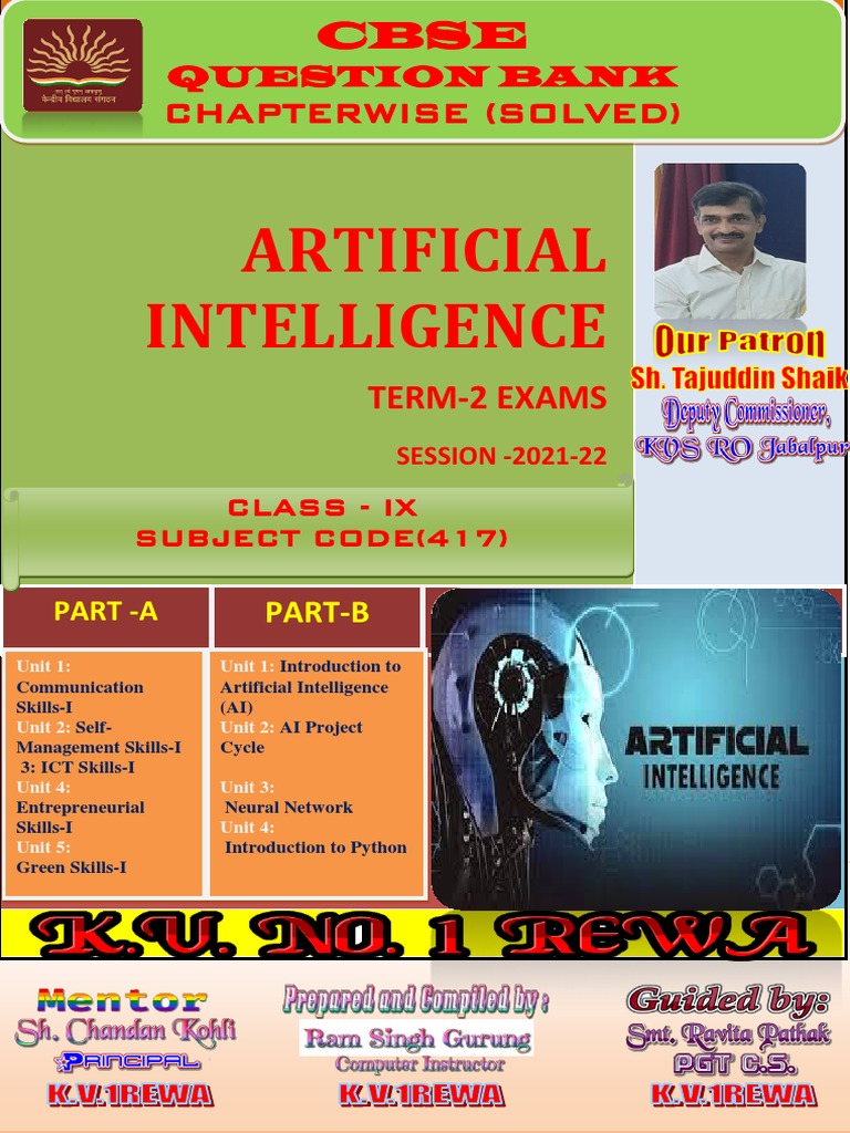 Class 9 AI Question Bank PDF | PDF | Artificial Neural Network ...
