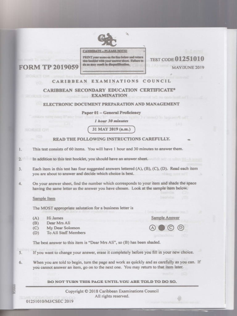 2019 Edpm P1-1-1 | PDF