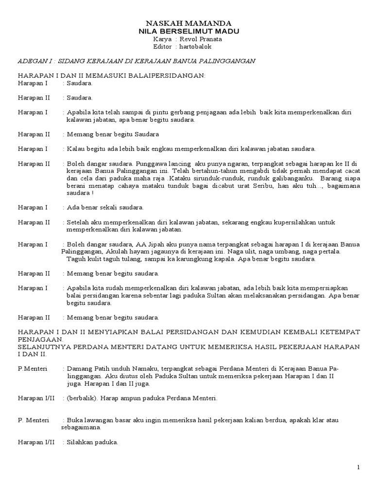 Naskah MMD Nila.... | PDF