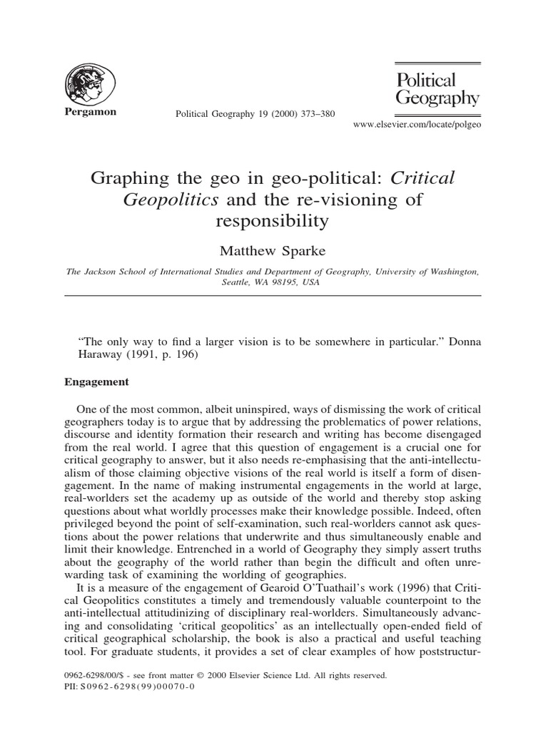 Graphing The Geo in Geo-Political: Critical Responsibility: Geopolitics ...