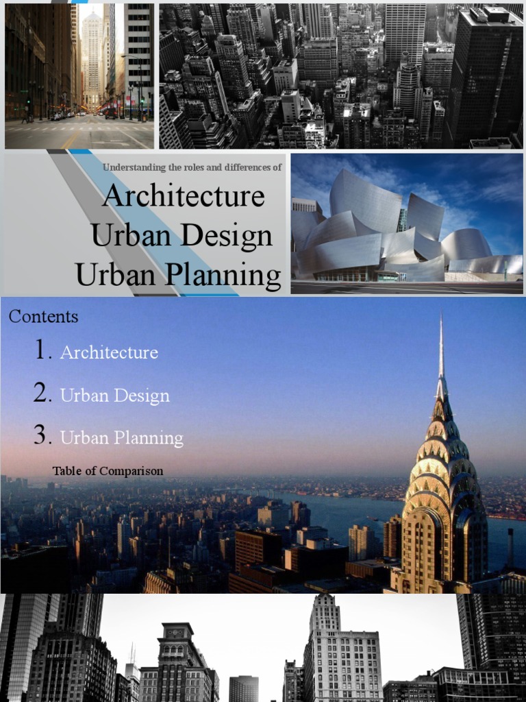 Architecture Urban Design Urban Planning: Understanding The Roles and ...