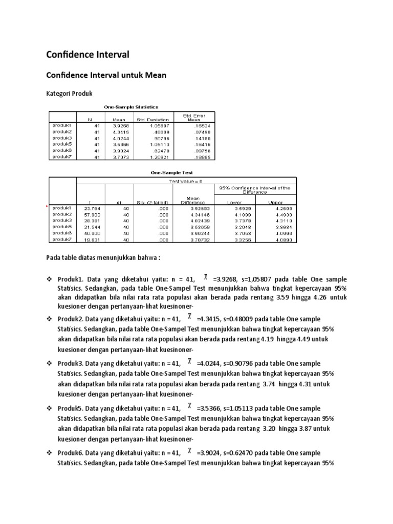 Confidence Interval | PDF