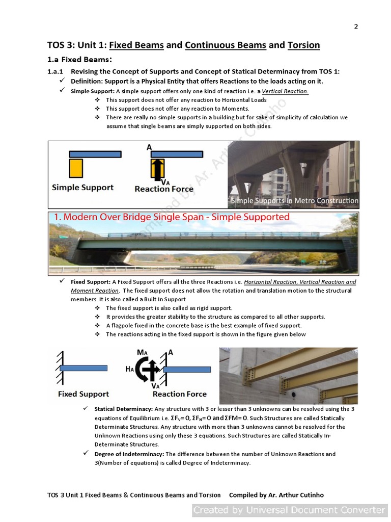 Tos 3 | PDF | Beam (Structure) | Elasticity (Physics)