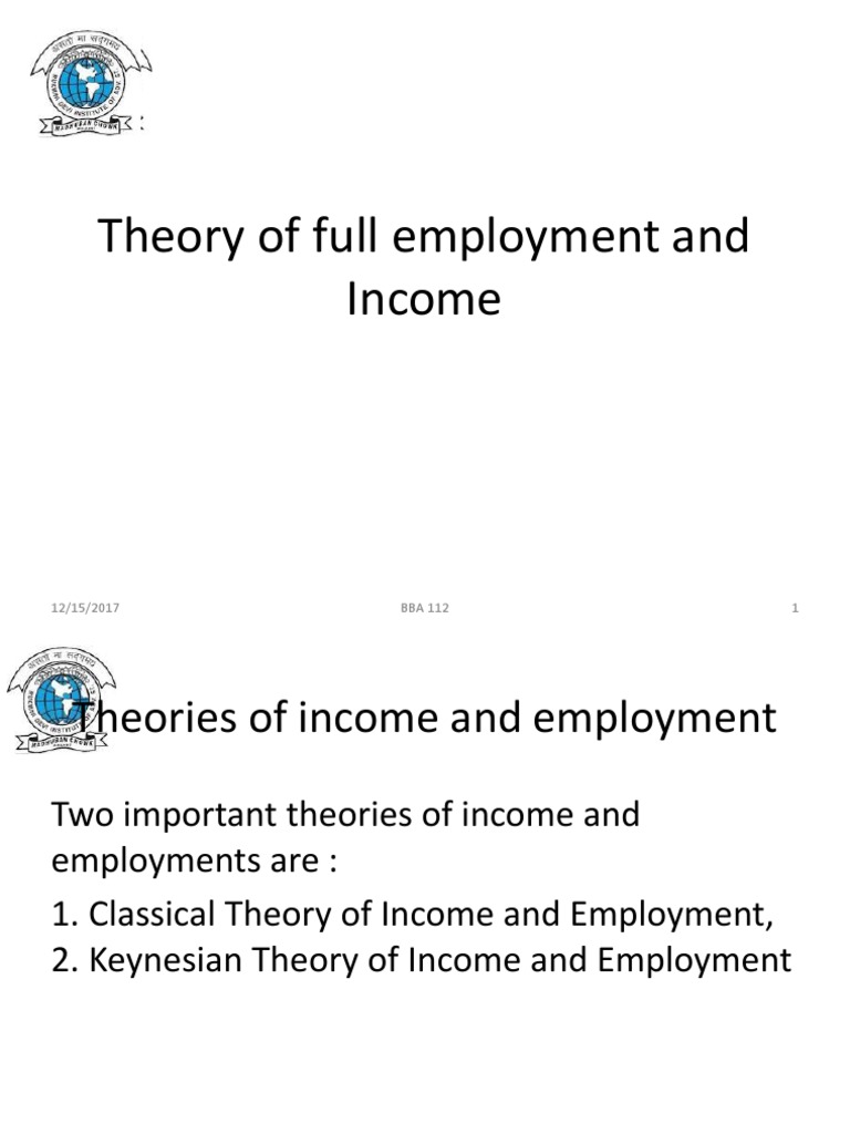 Theory of Employment and Income | PDF | Economics | Keynesian Economics