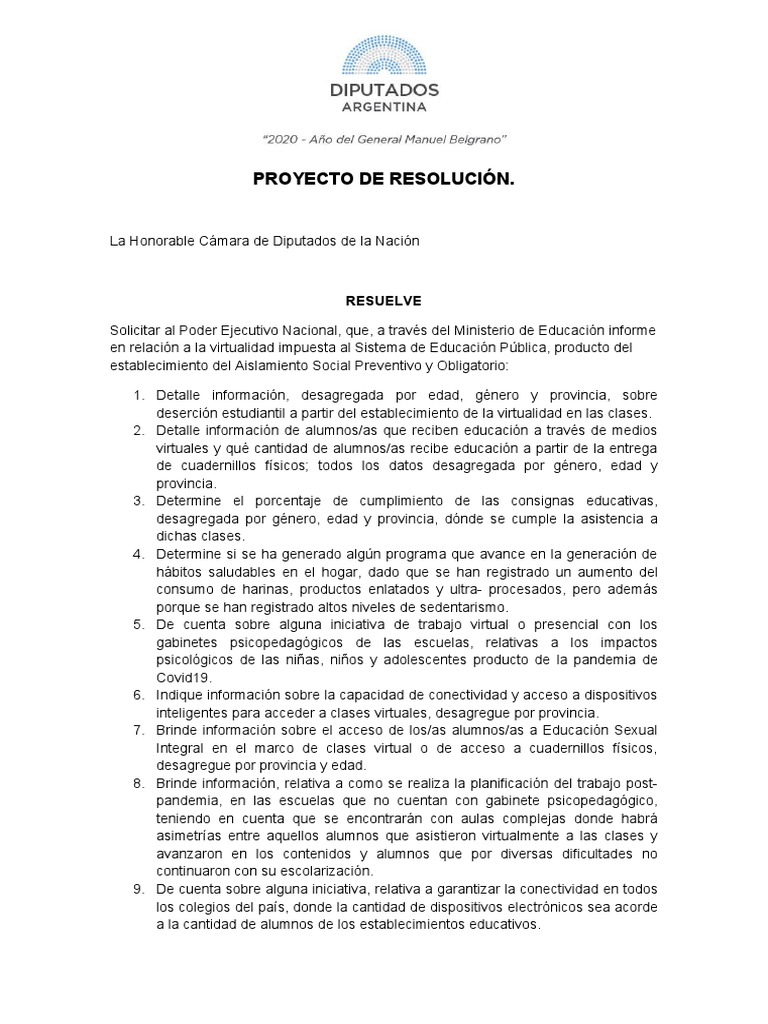 Informe sobre Educación Virtual en Pandemia | PDF | Ciencias de la Salud