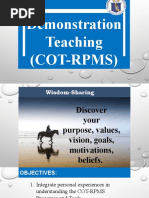 COT-TR Rubrics (Proficient - Highly Proficient) | PDF | Learning | Teachers