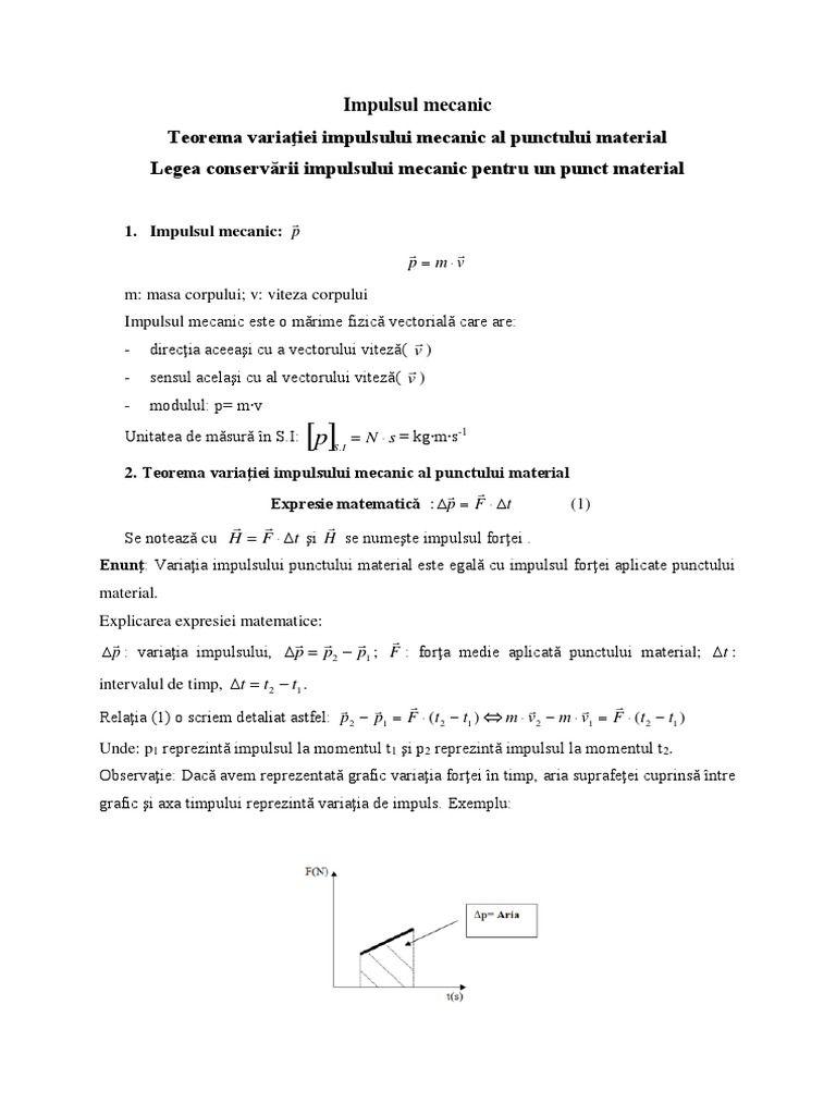 Impulsul Mecanic | PDF