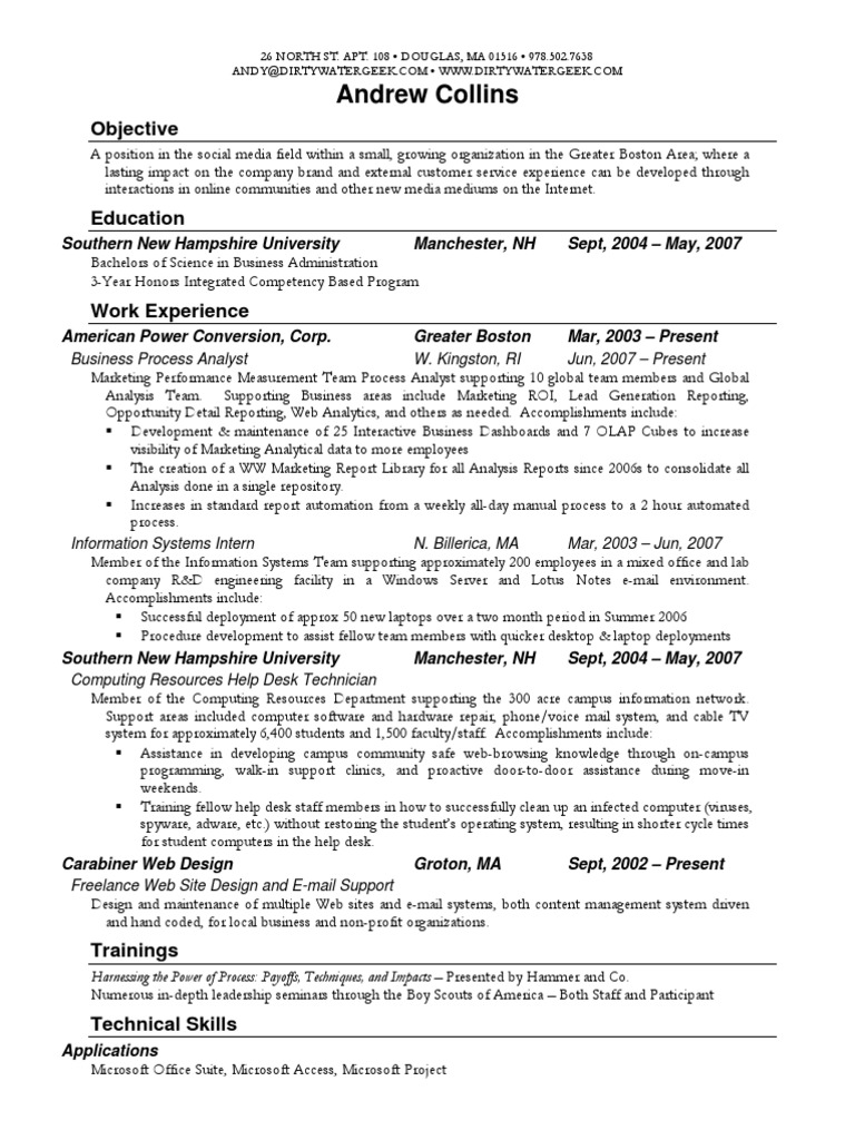 My Resume | PDF | Computing | Software