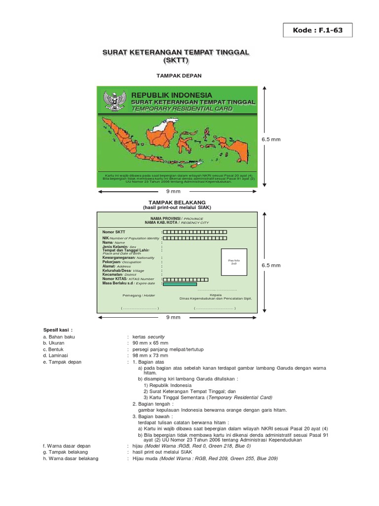 Panduan SKTT untuk Penduduk Asing | PDF