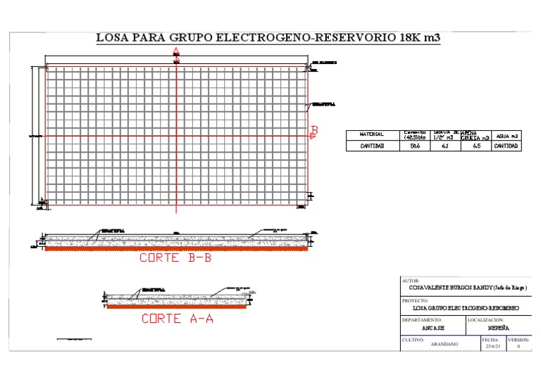 Losa - Generador Electrico Rebombeo-Layout1 | PDF