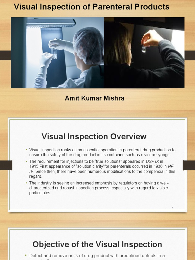 Visual Inspection 02-08-2019 | PDF | Pharmaceutical Formulation ...