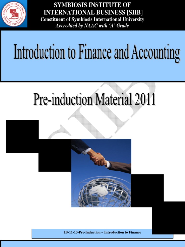 Introduction to Finance Overview | PDF | Financial Markets | Securities ...