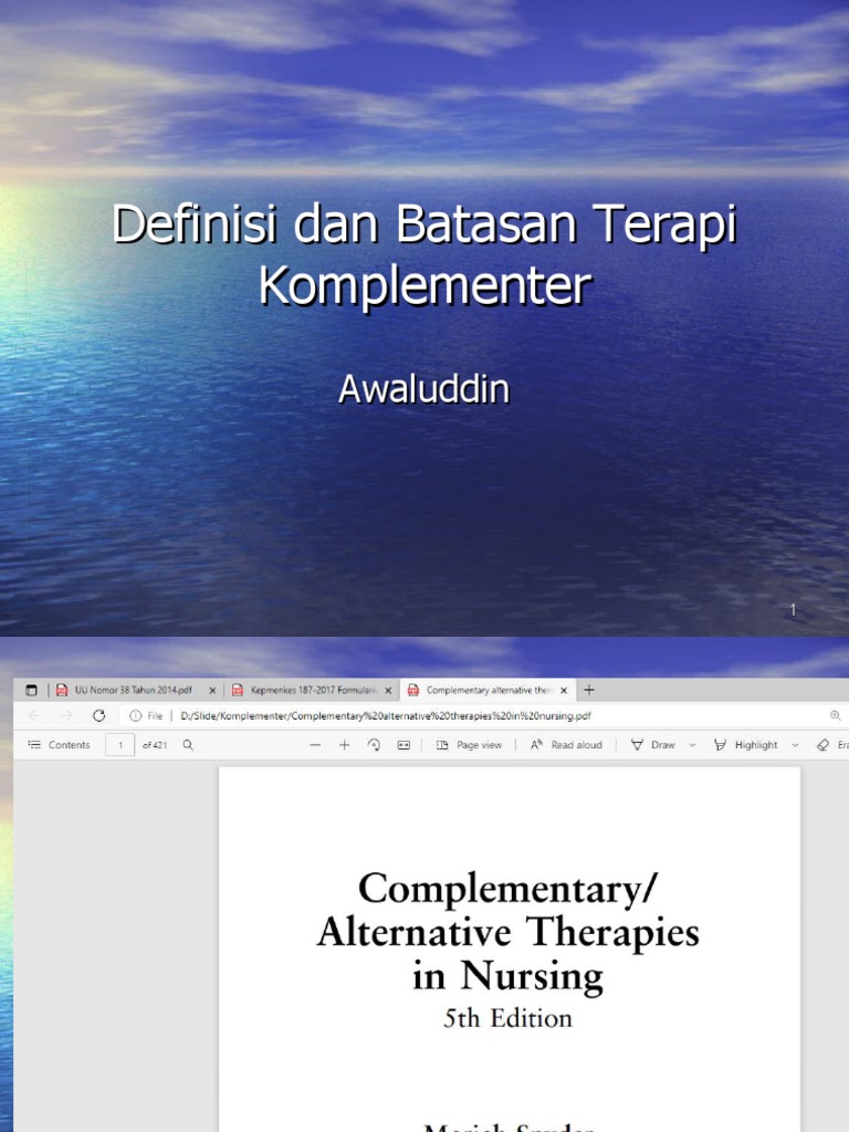 Definisi Dan Batasan Terapi Komplementer | PDF | Pengembangan Diri | Sains & Matematika