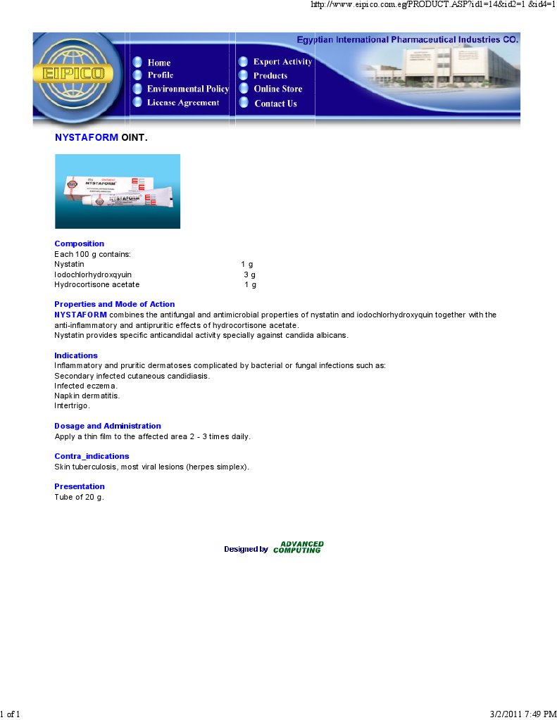 Nystaform Oint | PDF