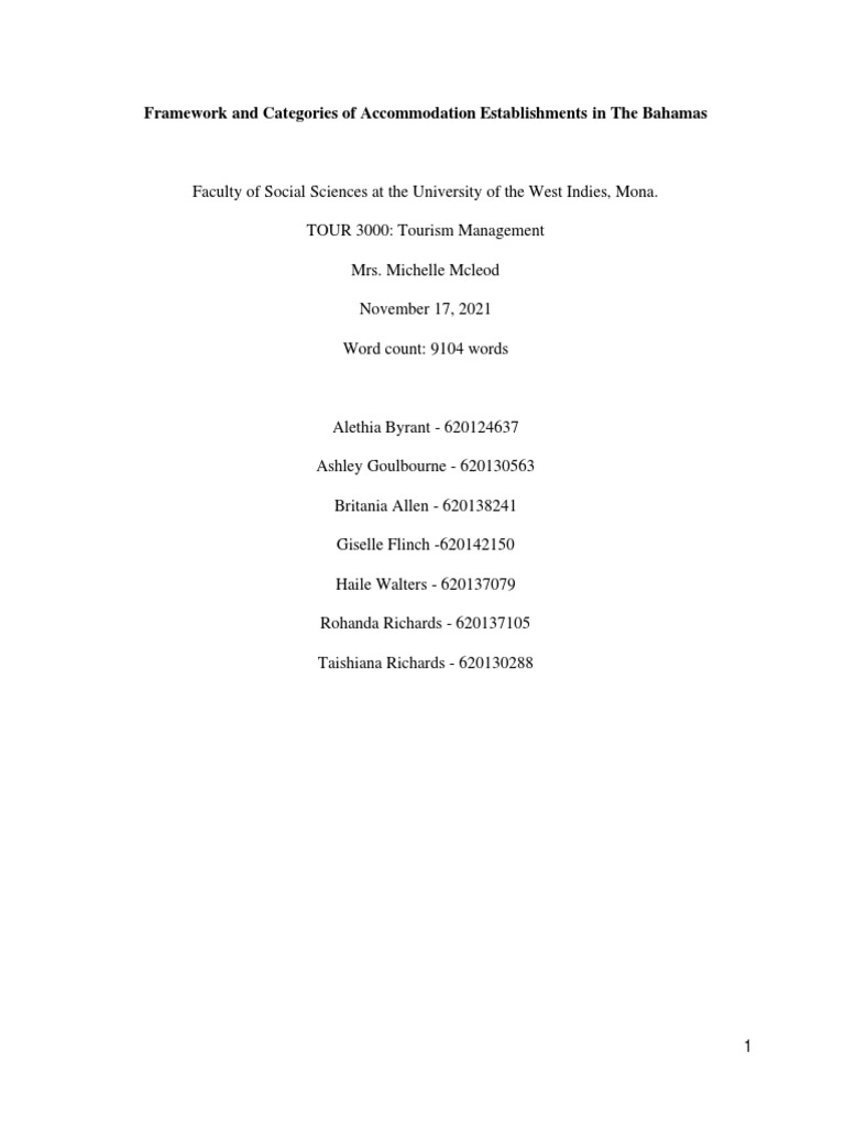 TOUR3000 Group Assignment | PDF