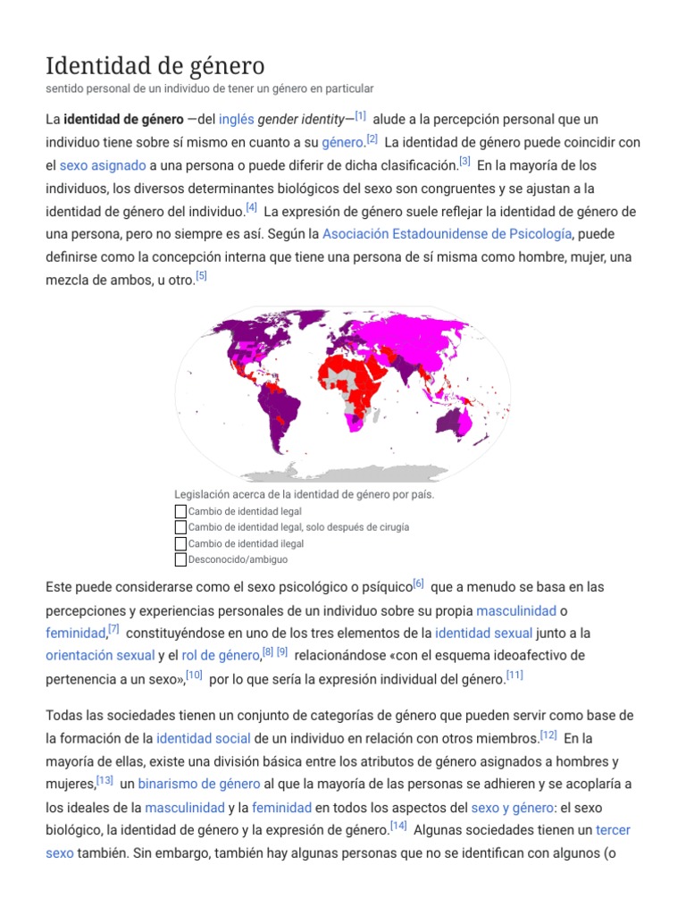 Identidad de Género: Definición y Contexto | PDF | Identidad de género ...