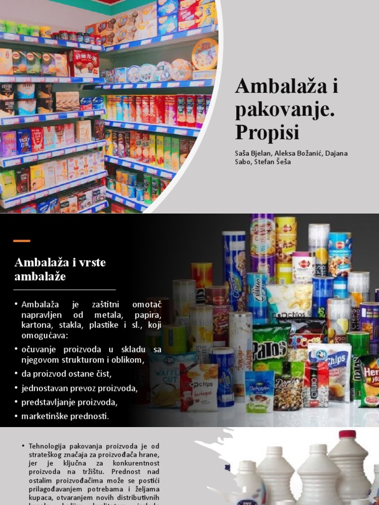 Ambalaža I Pakovanje. Propisi | PDF